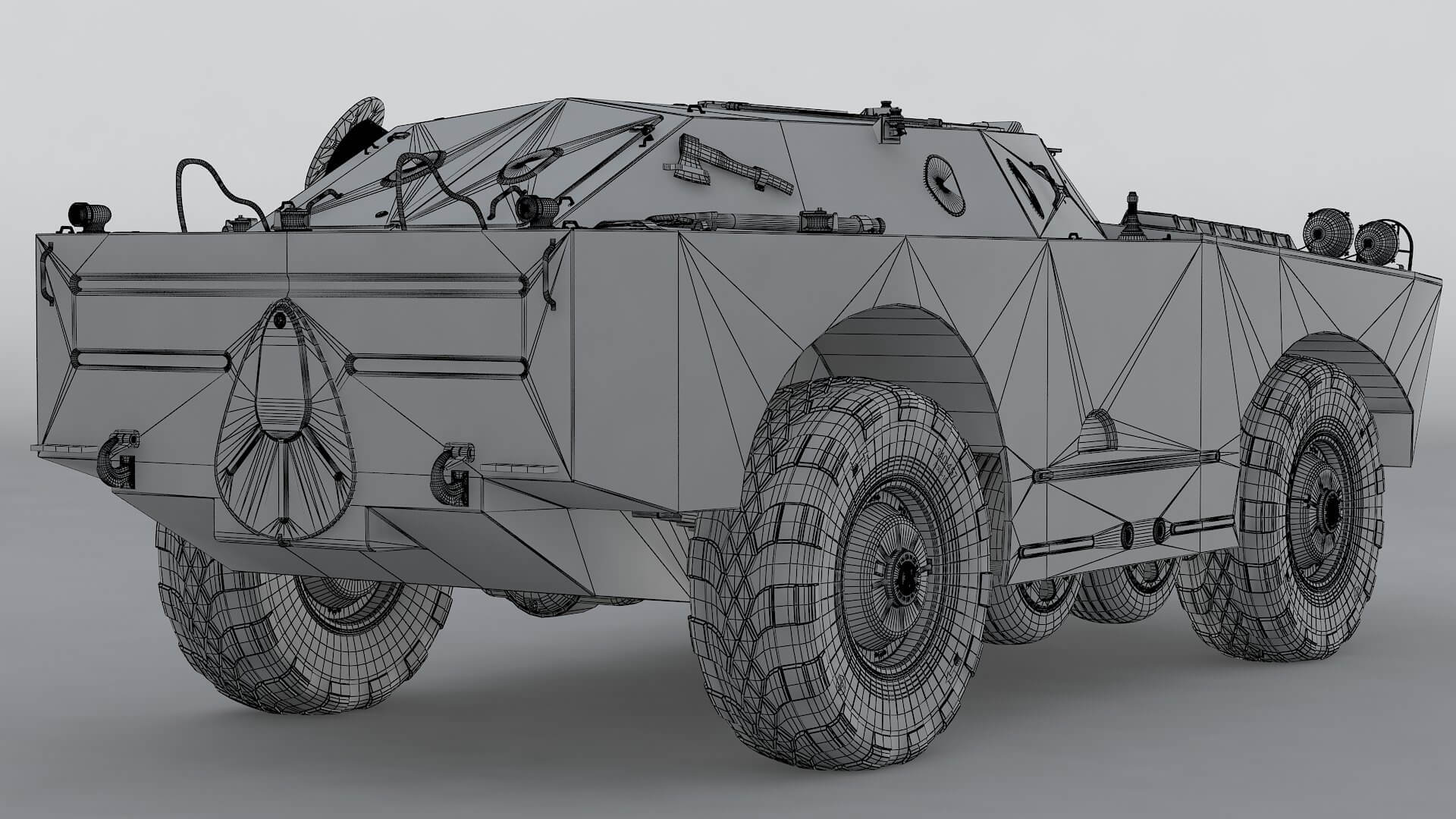 Brdm-1 3D Model by lemon4ik