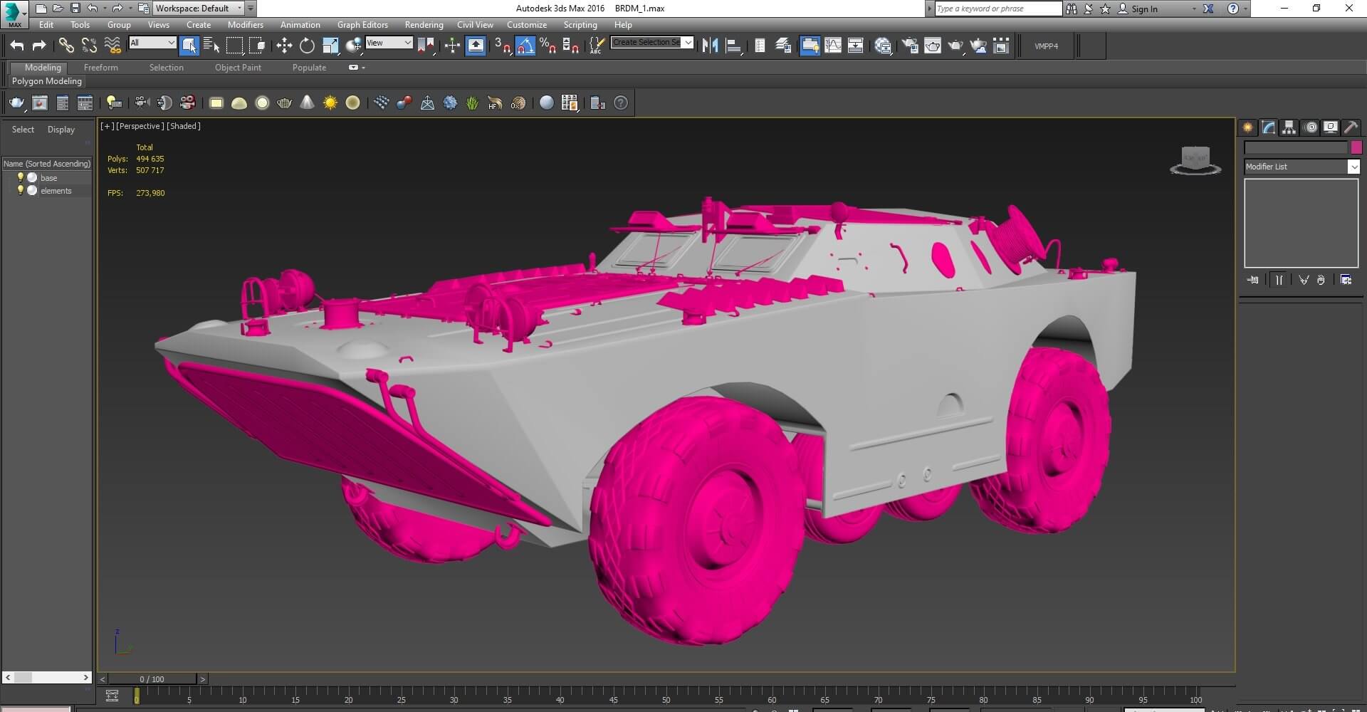 Brdm-1 3D Model by lemon4ik