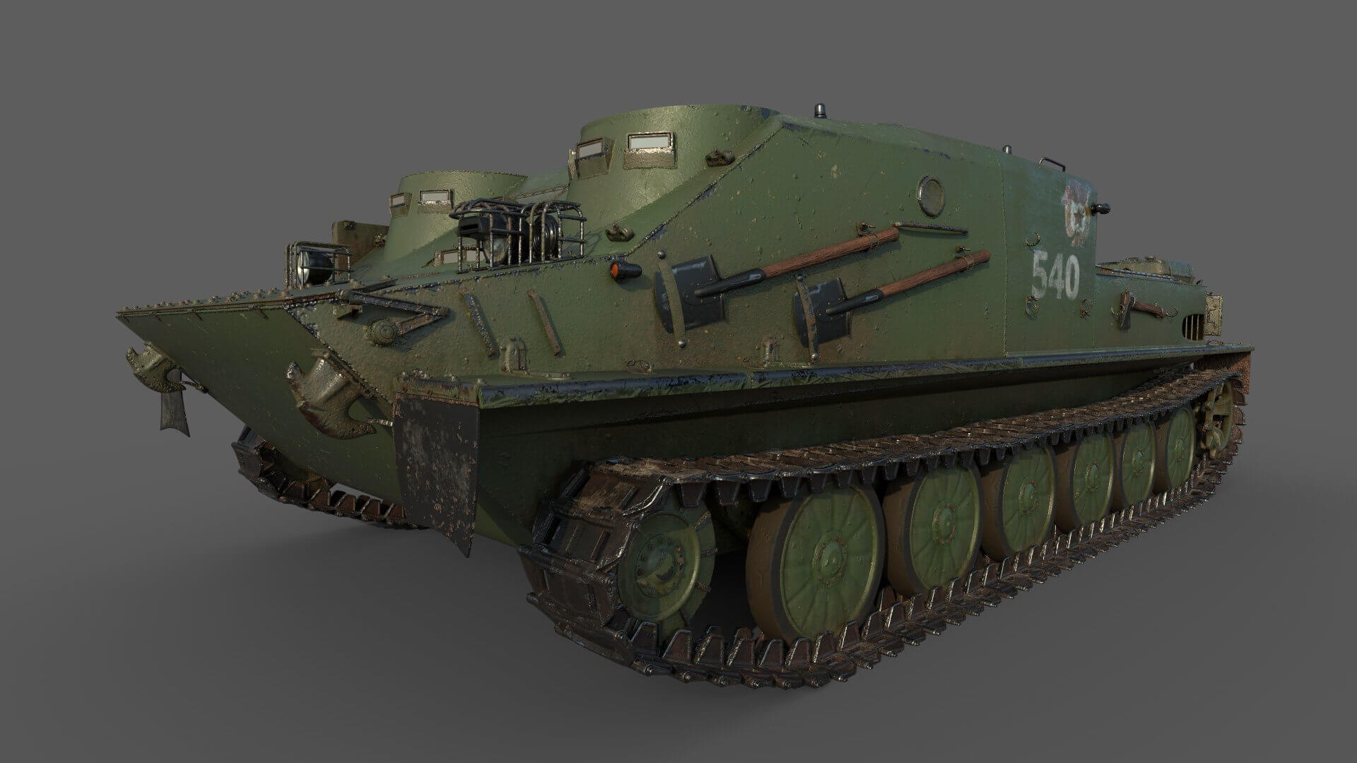 BTR-50PK - 3D Model by lemon4ik