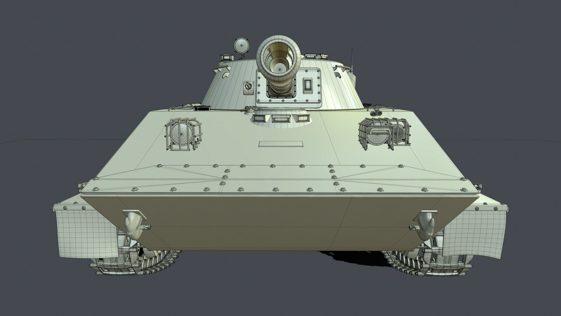 Soviet Tank PT-76 3D Model by lemon4ik