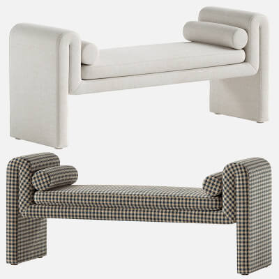 Brent Bench modern - 3D Model by Leo_98
