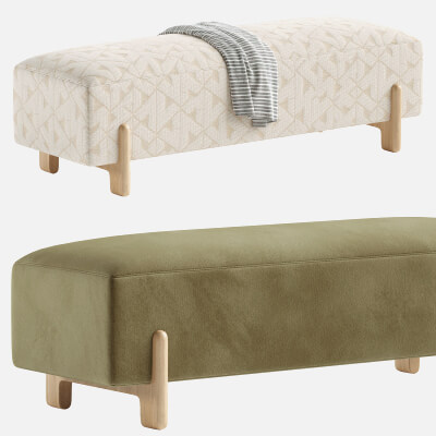 GORDON II Bench - 3D Model by Leo_98