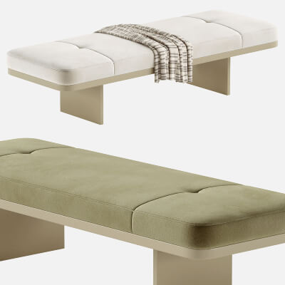 Hugo Bridge Bench - 3D Model by Leo_98