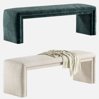Hugo Layer Bench - 3D Model by Leo_98