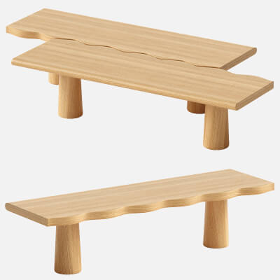 Loonga Center Table - 3D Model by Leo_98