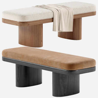 Ollie Bench modern - 3D Model by Leo_98