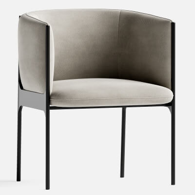Sepal Dining Chair - 3D Model by Leo_98