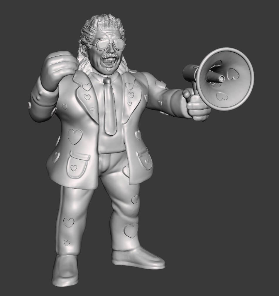 Jimmy Hart Costum WWF-WWE Wrestling 3D Print Model by LeoDesigns