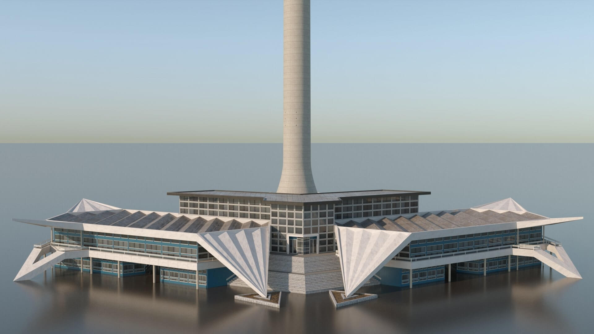 Berlin TV Tower Fernsehturm PBR - 3D Model by leon017