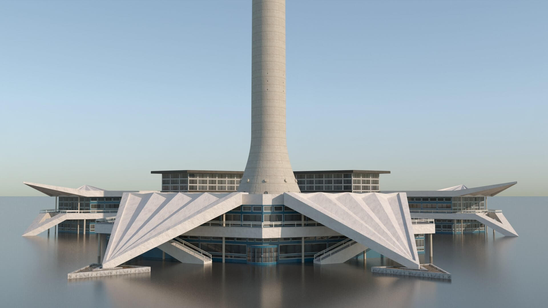 Berlin TV Tower Fernsehturm PBR - 3D Model by leon017