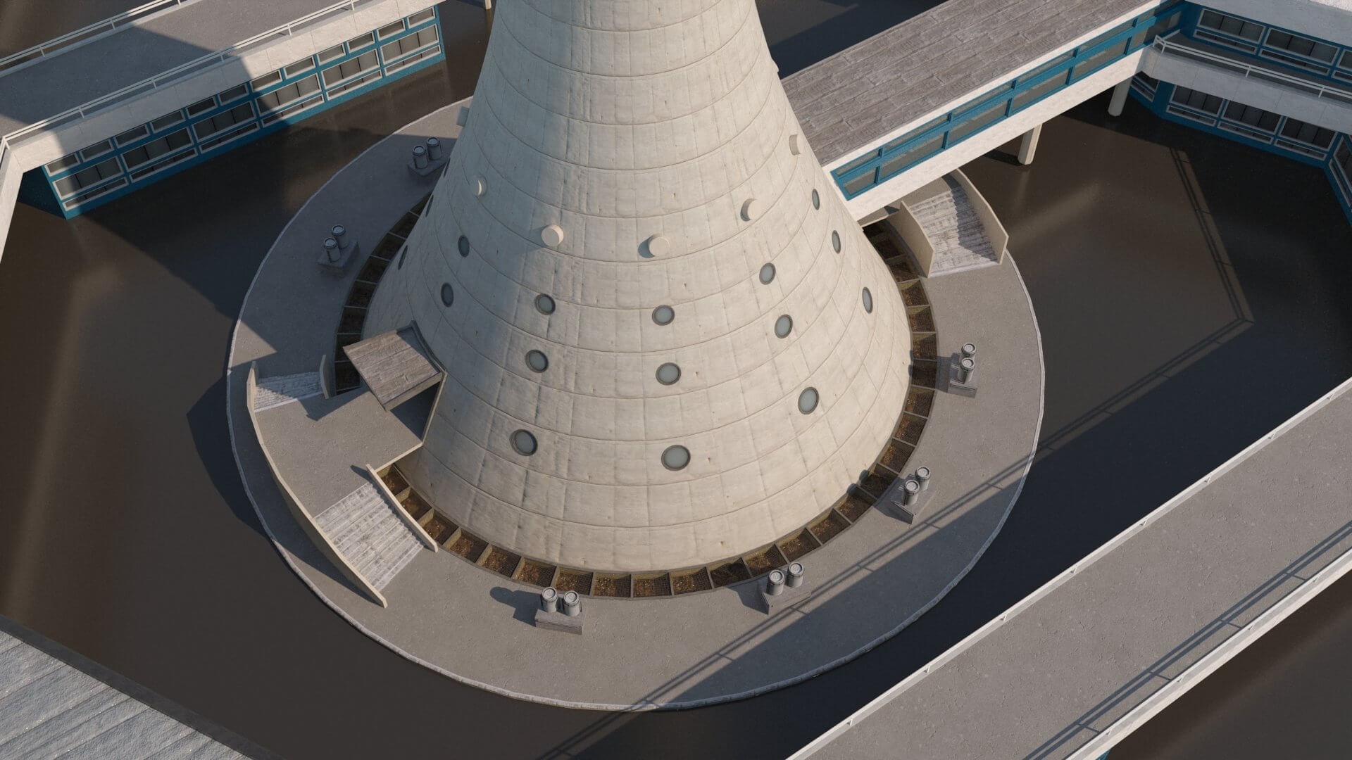 Berlin TV Tower Fernsehturm PBR - 3D Model by leon017