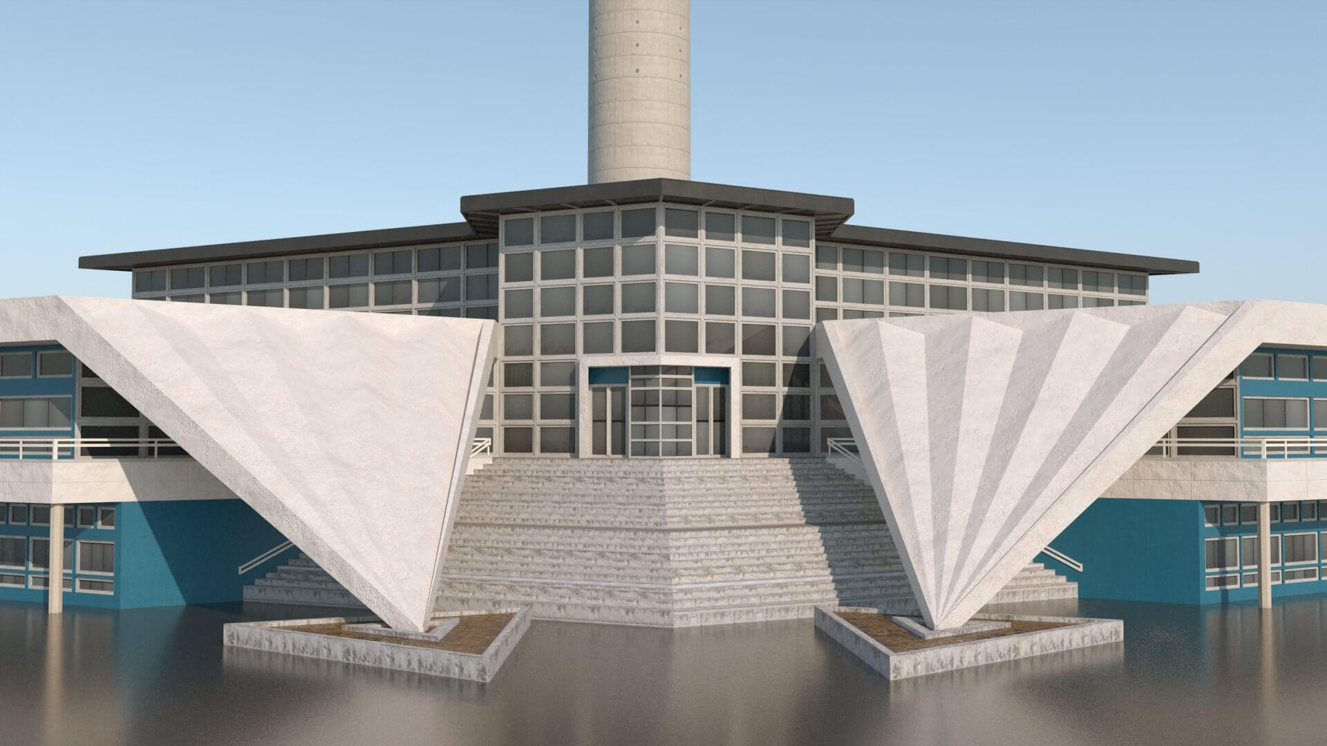 Berlin TV Tower Fernsehturm PBR - 3D Model by leon017