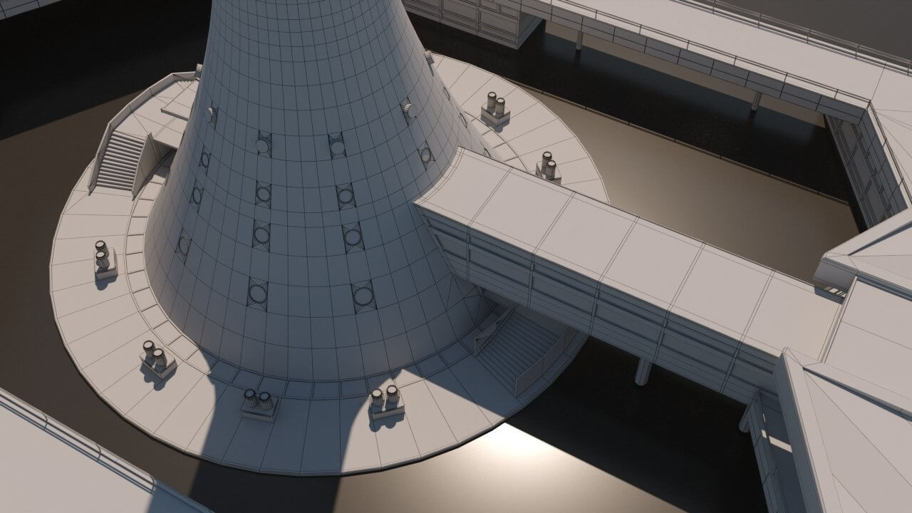 Berlin TV Tower Fernsehturm PBR - 3D Model by leon017