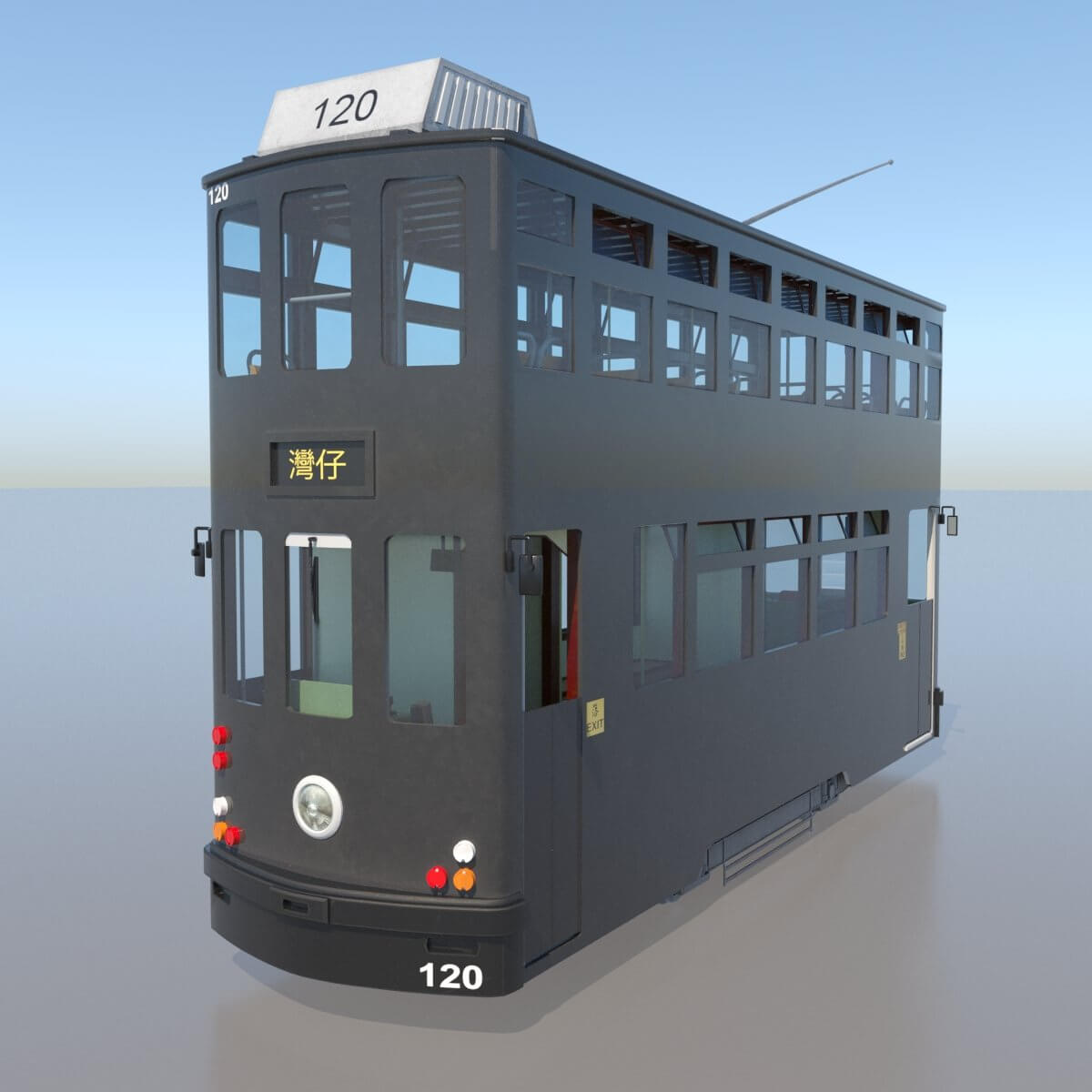 Hong Kong Tram (9 Colors) - 3D Model by leon017