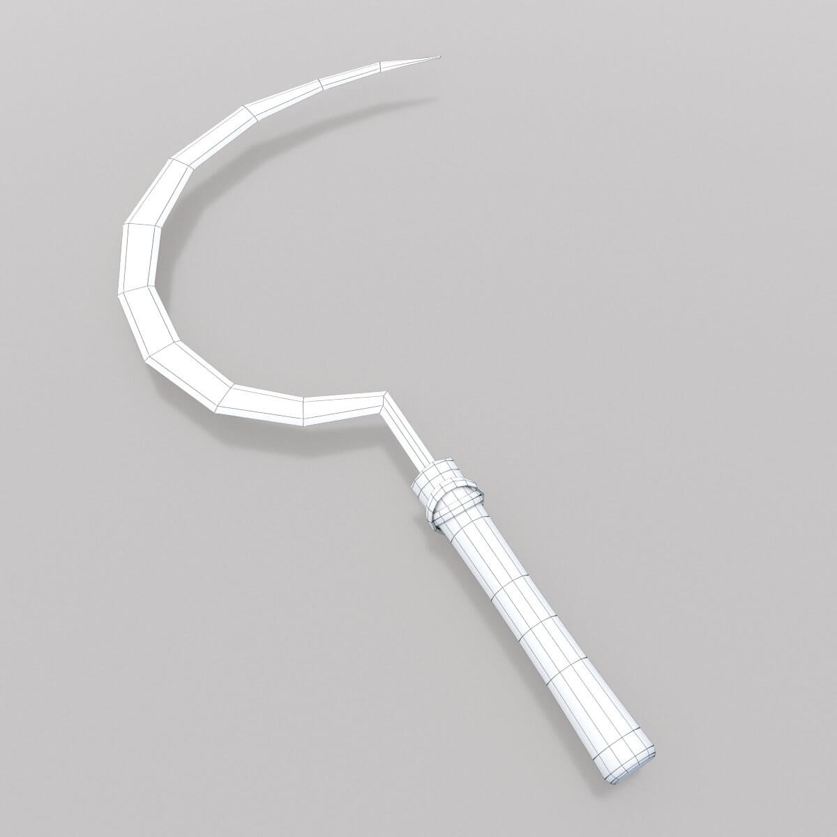 Pack of 6 Medieval Farm Scythe and Sickles - 3D Model by leon017