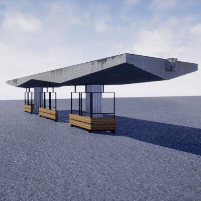 Street-elements 3D Models | 3D Bus Stops | RenderHub