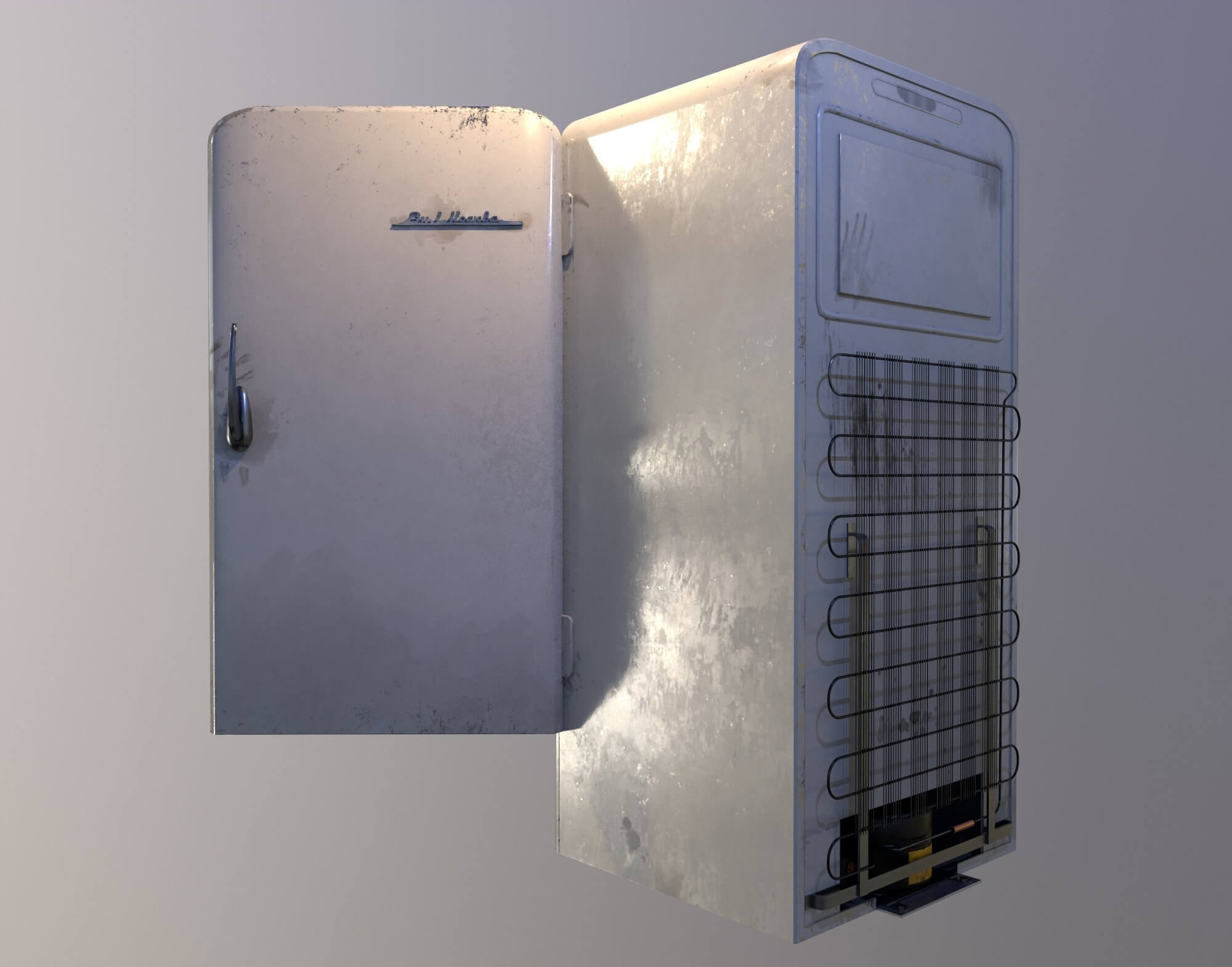 Soviet Vintage Refrigerator Zil Moskva 9 Color Variants - 3D Model by ...