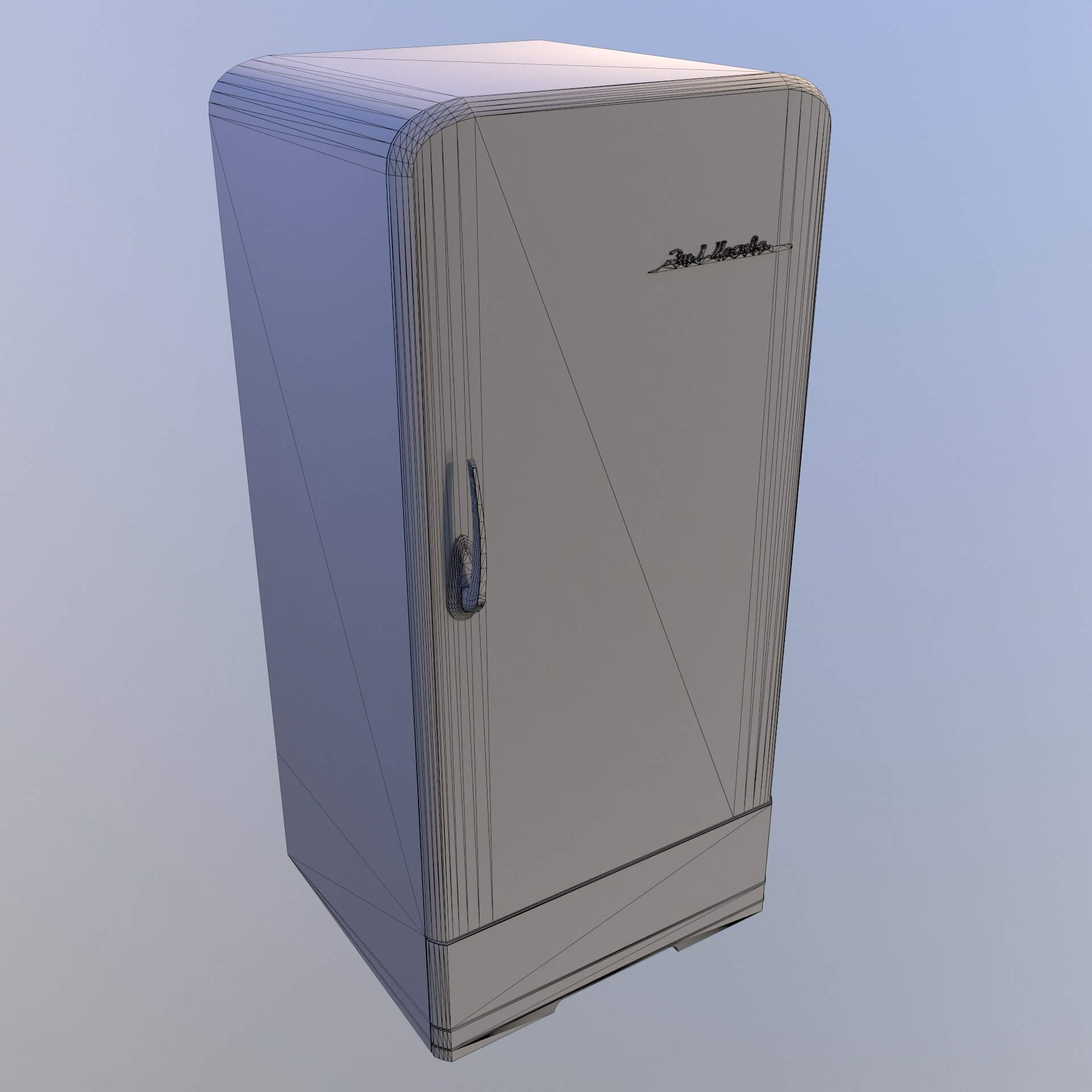 Soviet Vintage Refrigerator Zil Moskva 9 Color Variants - 3D Model by ...