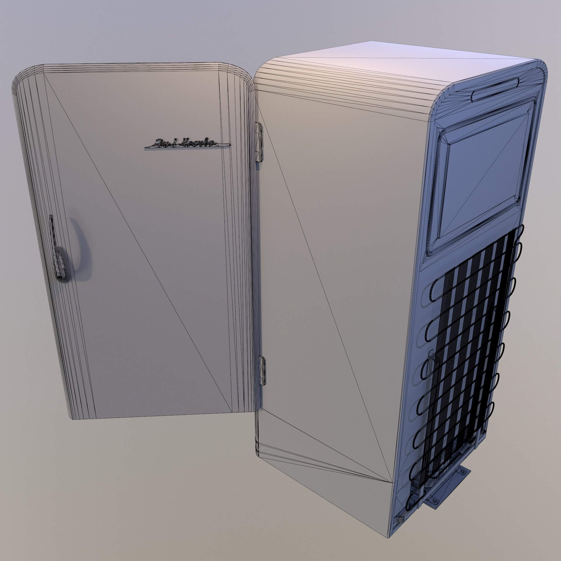 Soviet Vintage Refrigerator Zil Moskva 9 Color Variants - 3D Model by ...