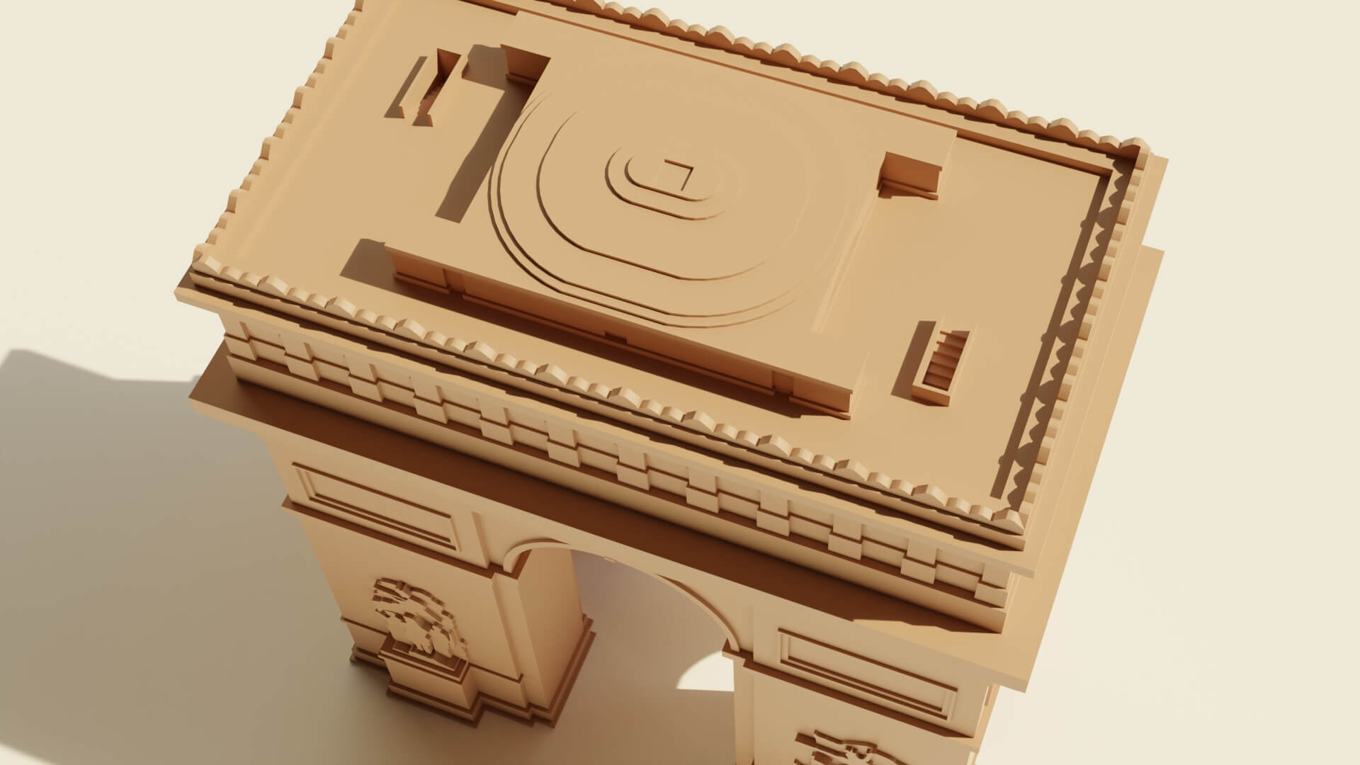 Arc De Triomphe - 3D Model by Leonte