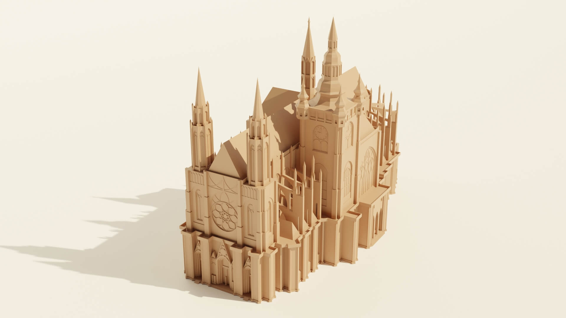 St Vitus Cathedral - 3D Model by Leonte