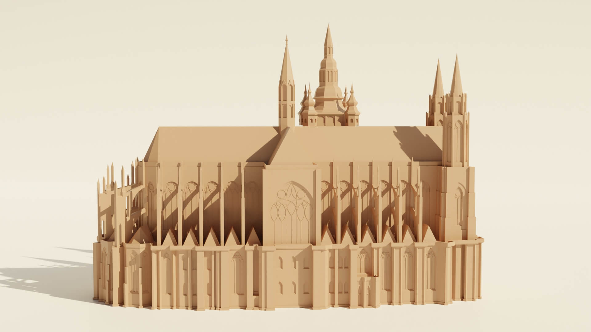 St Vitus Cathedral - 3D Model by Leonte