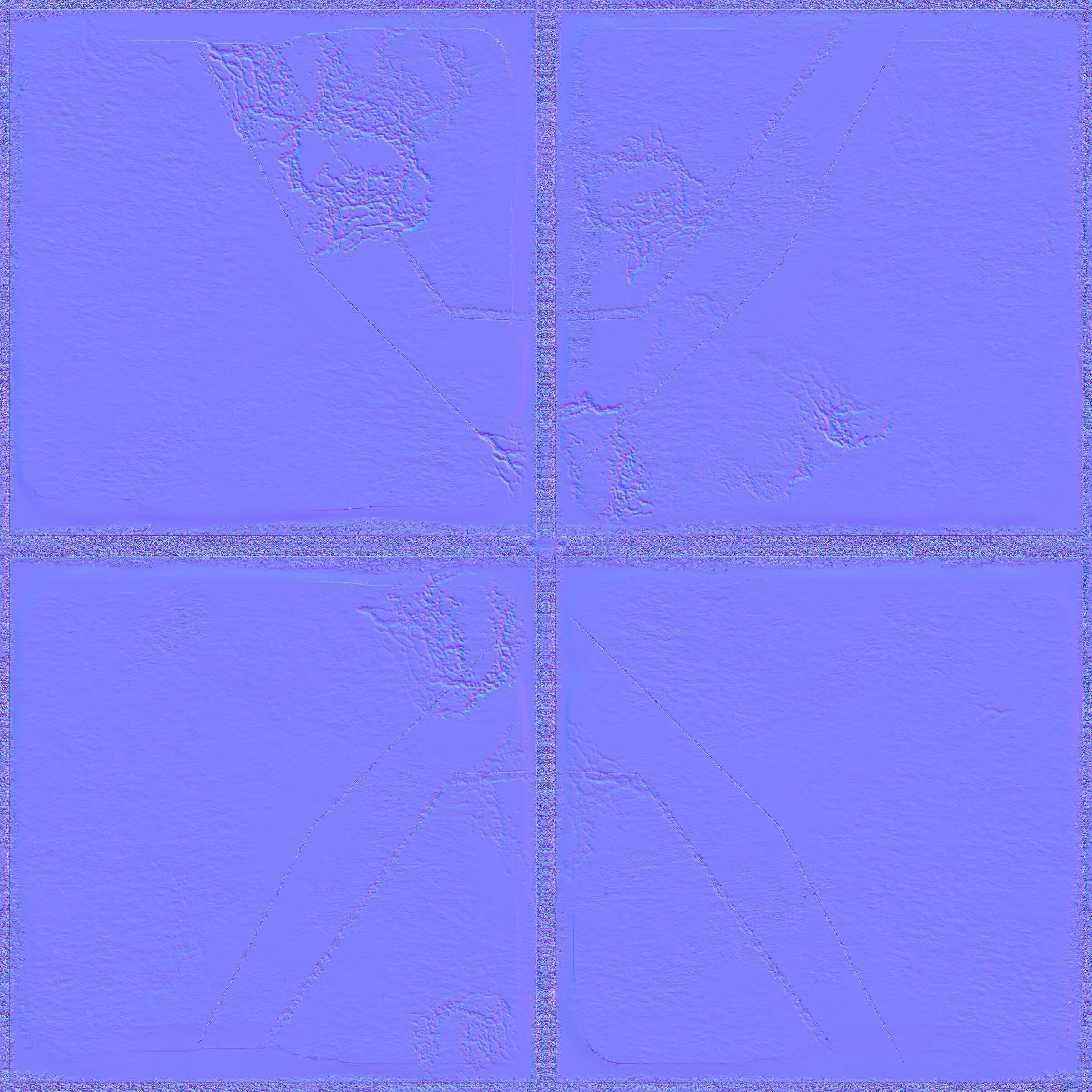Dirty Blue Tiles PBR Texture by leoslima89