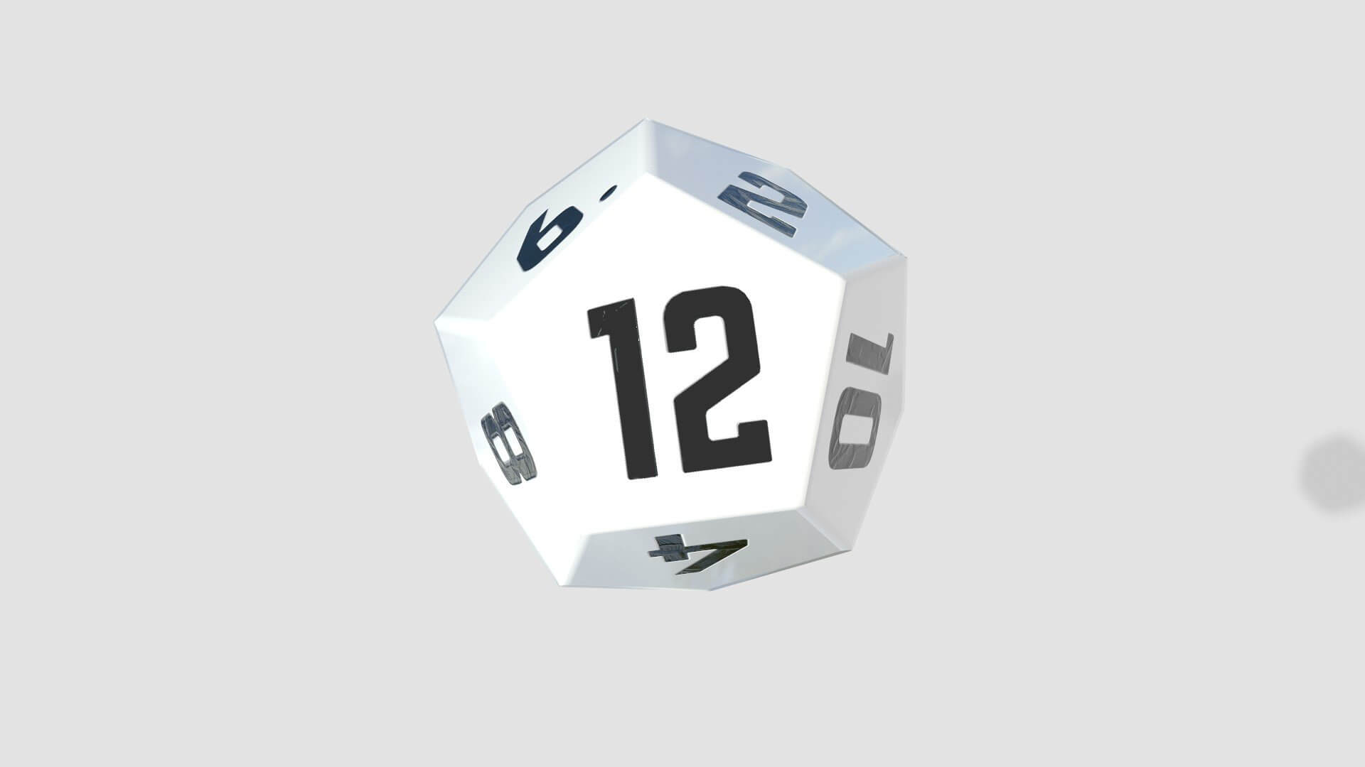 Dice D12 - 3D Model by Lerrmar