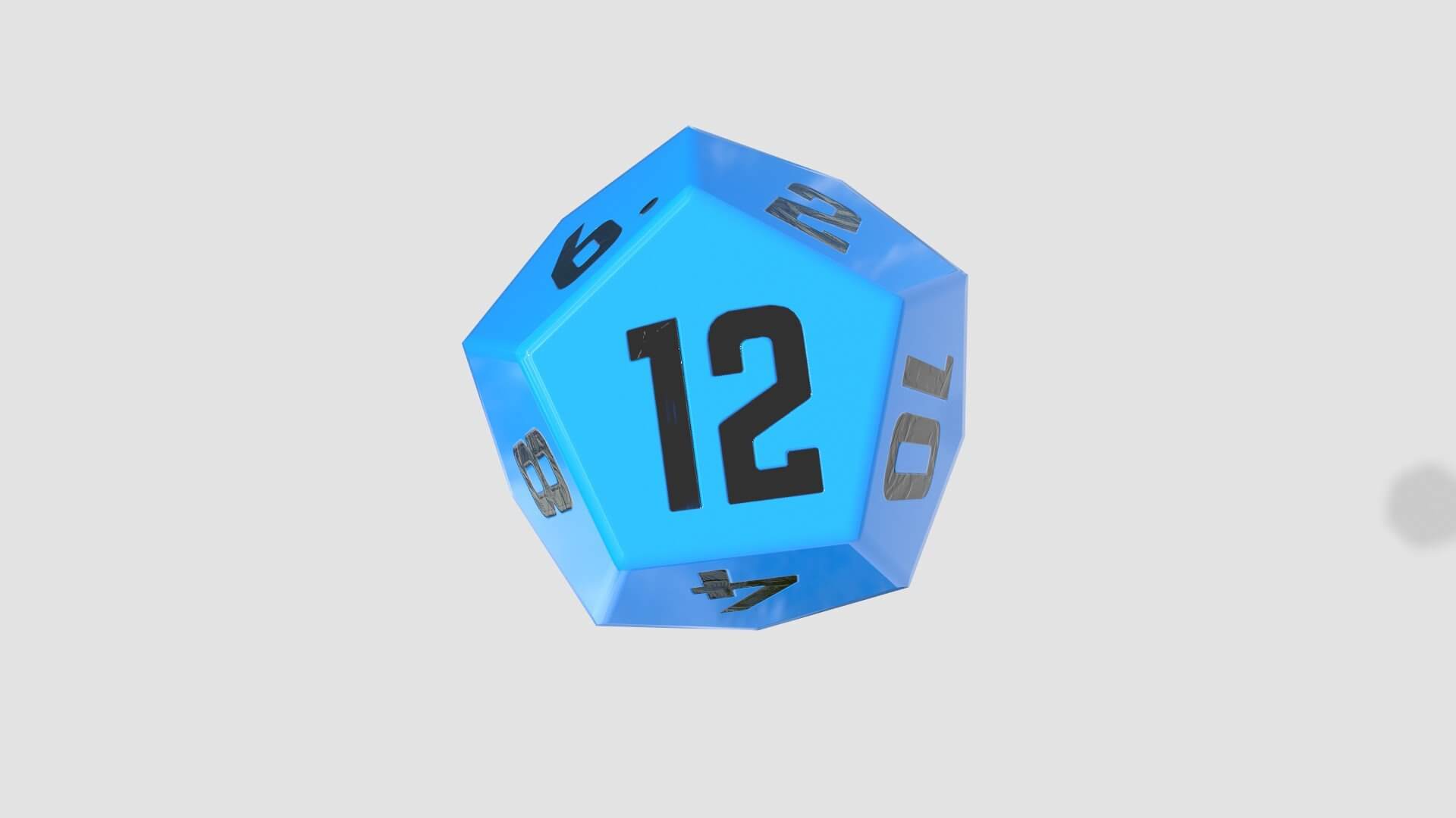 Dice D12 - 3D Model by Lerrmar