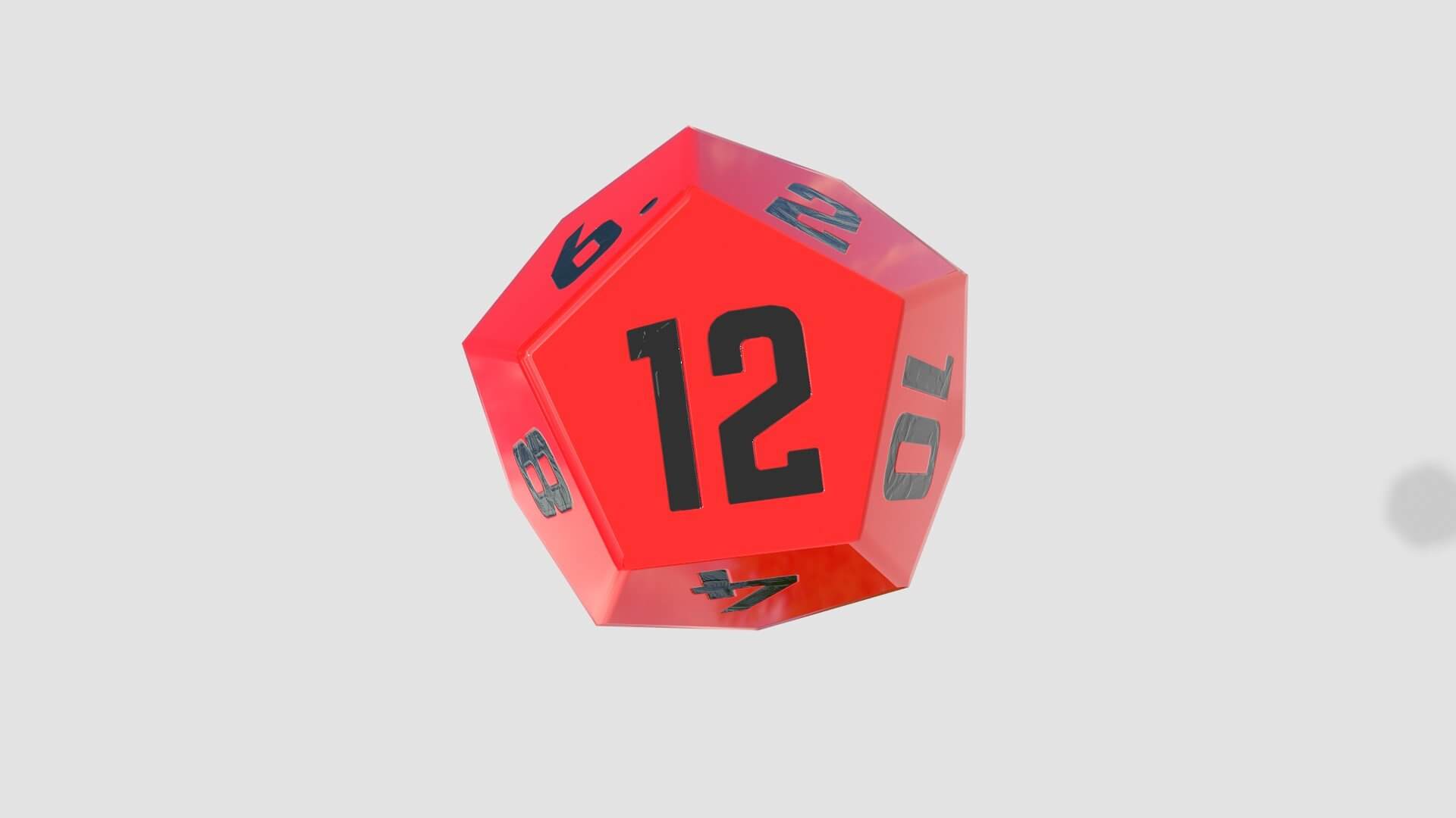 Dice D12 - 3D Model by Lerrmar