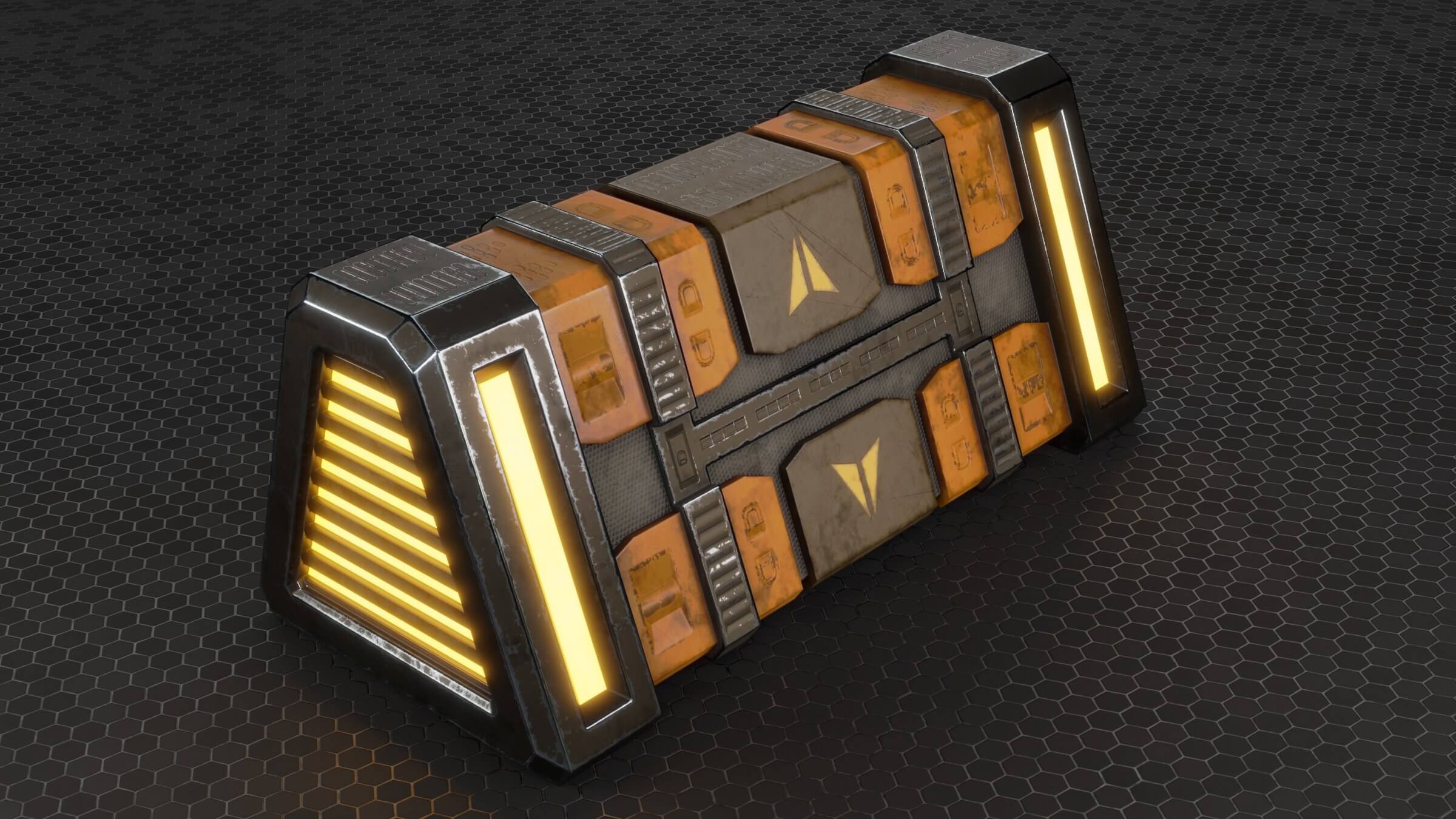 Sci-Fi Box Five 3D Model by LETOMVP