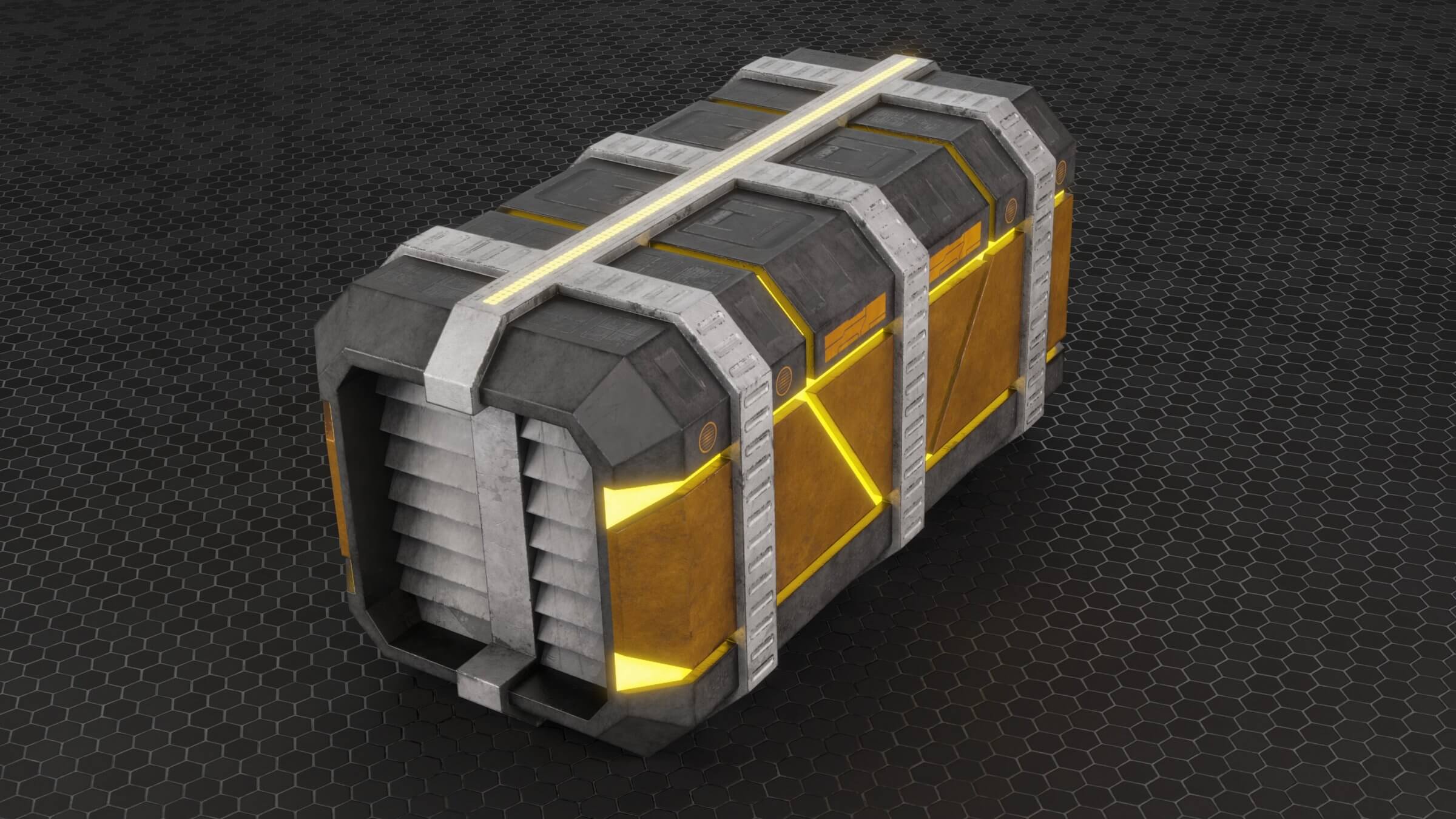 Sci-Fi Box Three 3D Model by LETOMVP