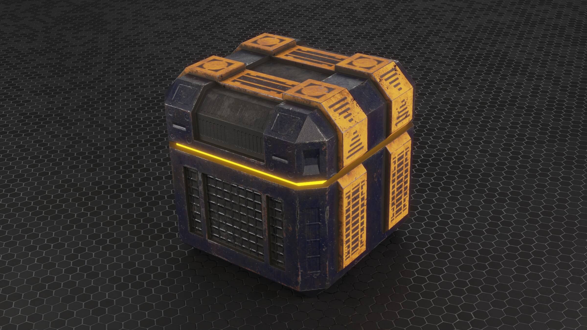 Sci-Fi Box Two 3D Model by LETOMVP