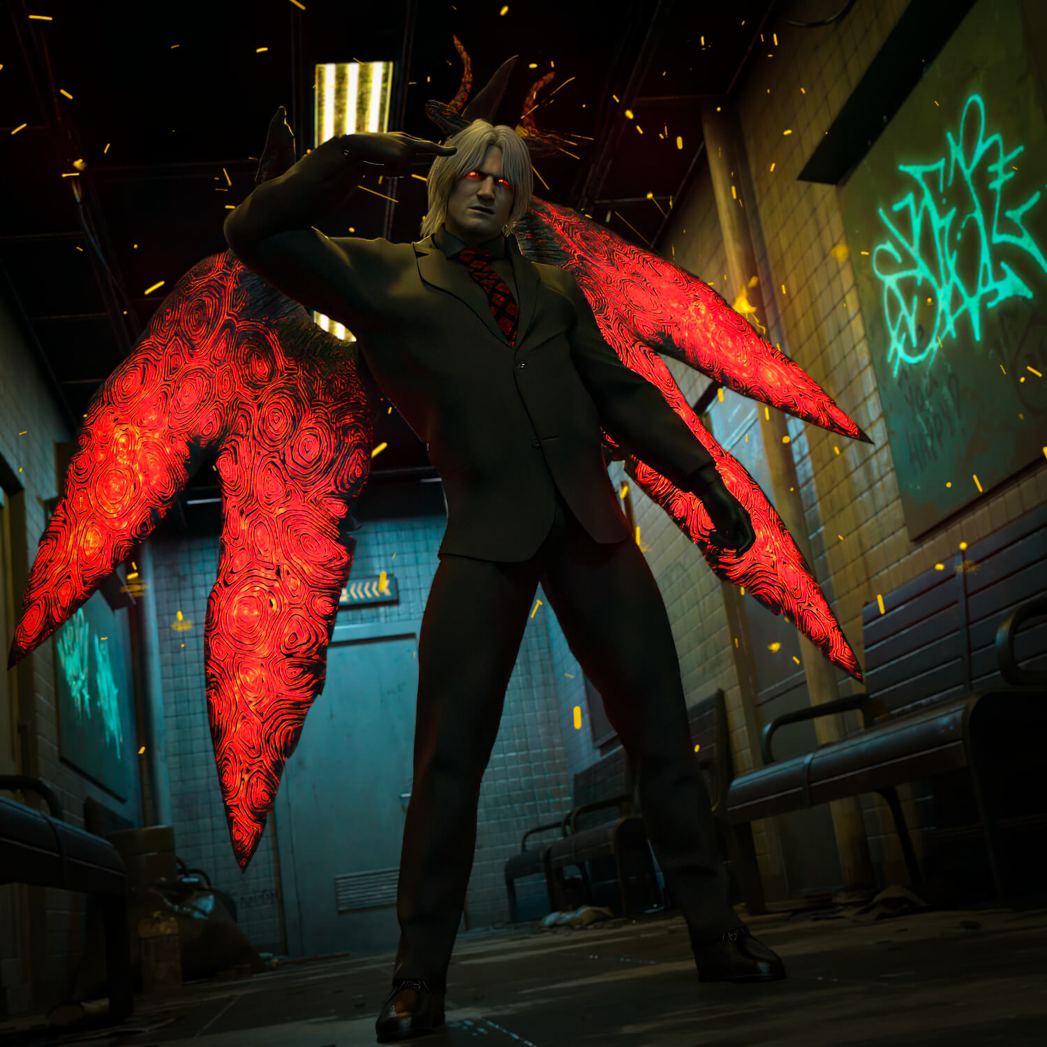 Firestorm 3D Render, Digital Art by Letterstoothevoid