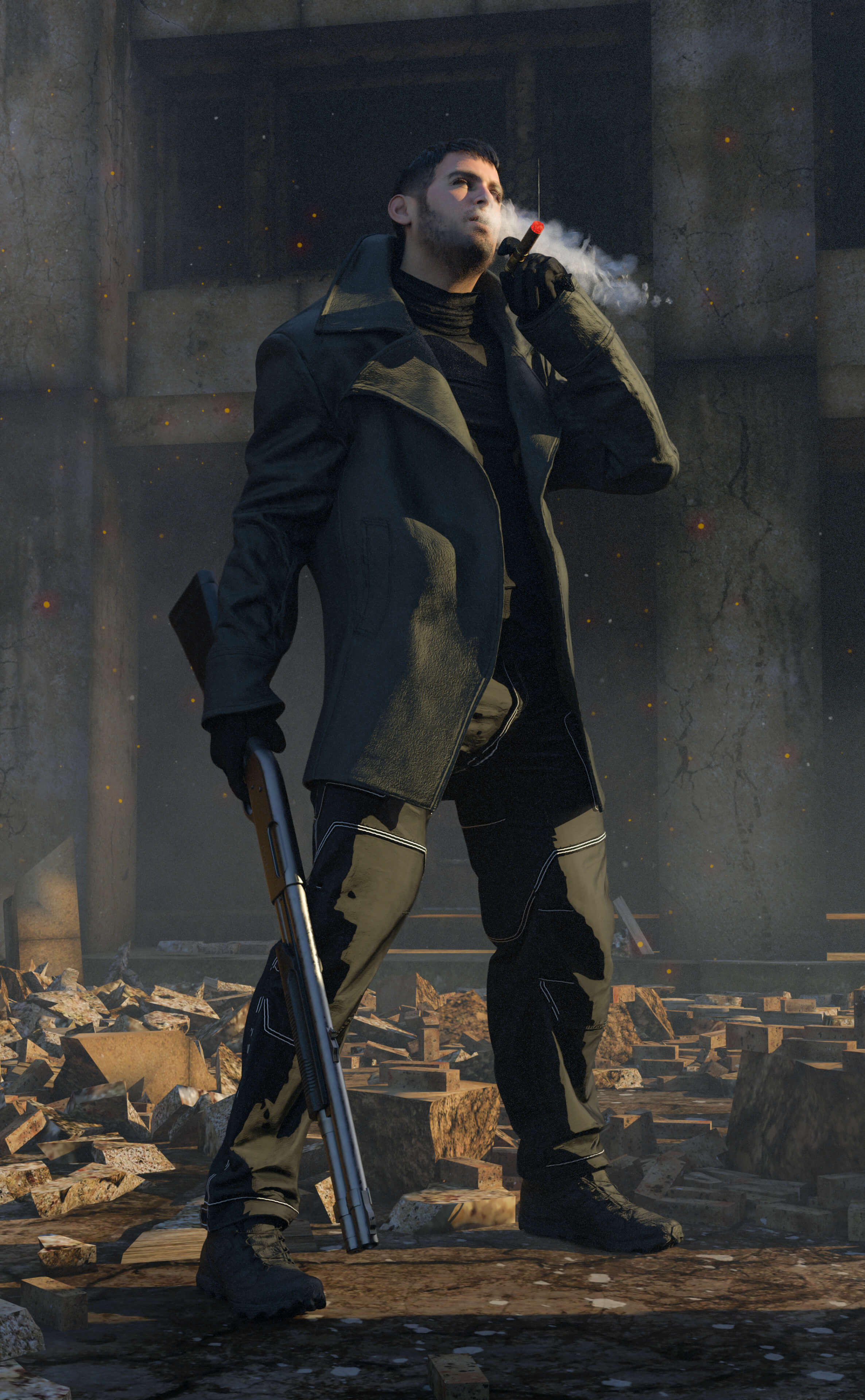 Warzone 3D Render, Digital Art by Letterstoothevoid