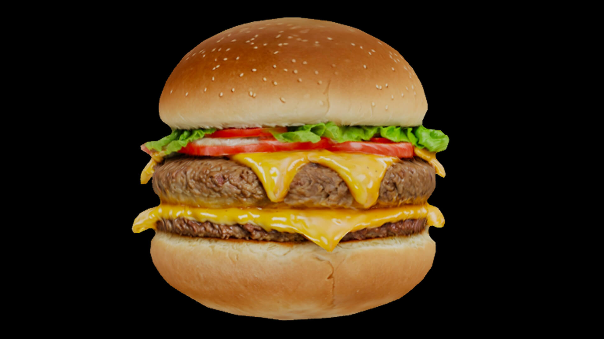Realistic Hamburger - 3D Model by Level24