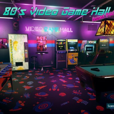 80's Video Game Hall Pack - 3D Model by LevelOfDetail