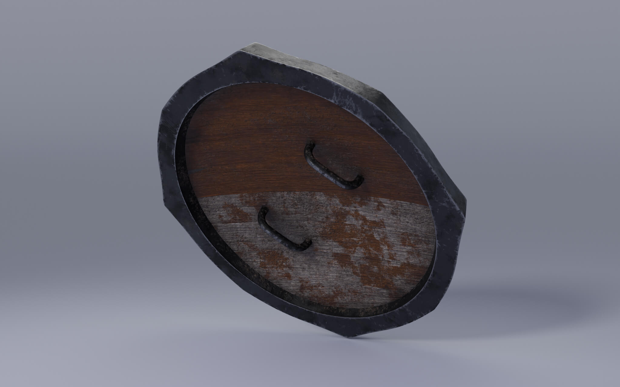 Old Viking Shield - 3D Model by levor