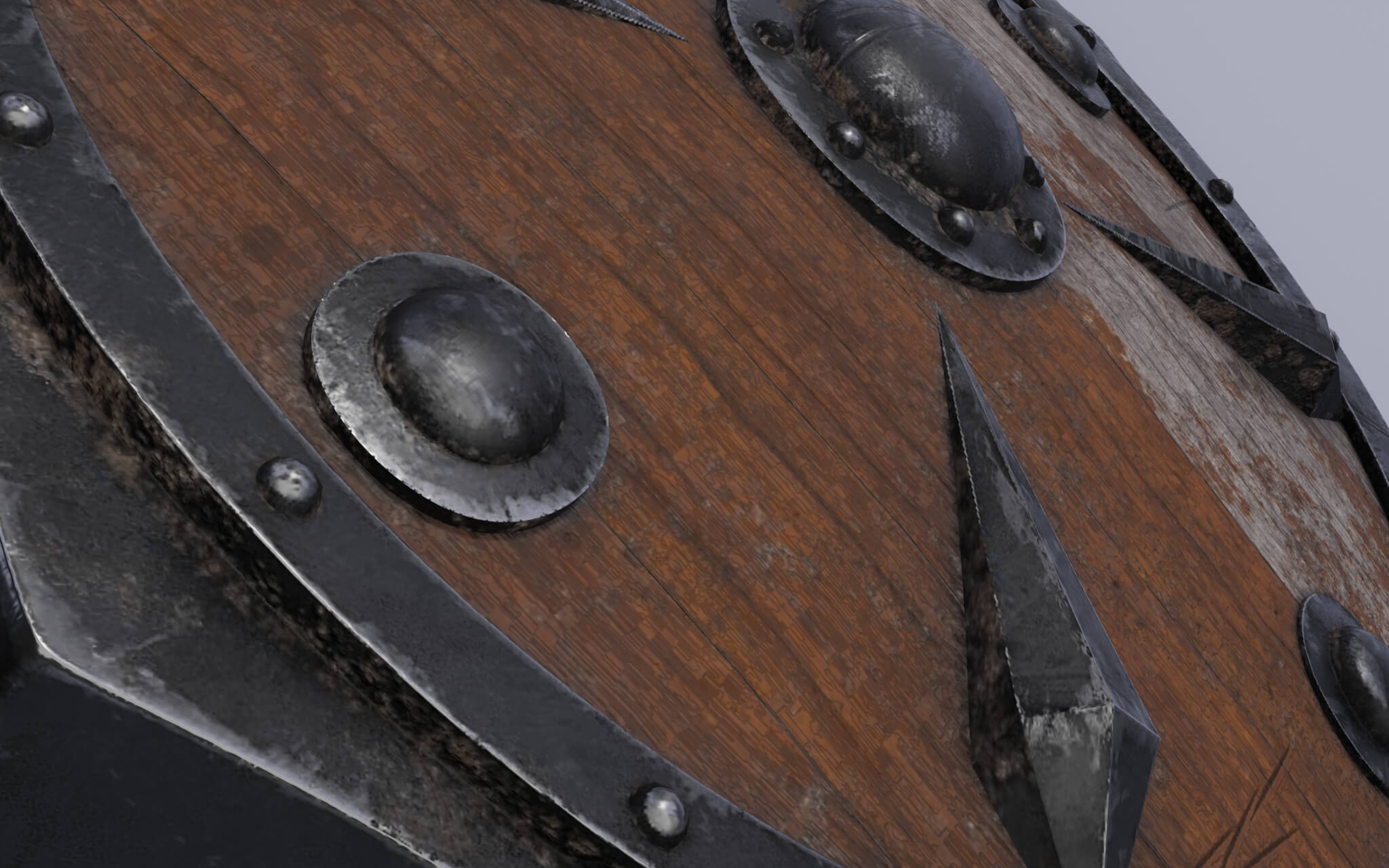 Old Viking Shield - 3D Model by levor