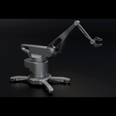 Robotic Claw Arm Industrial Design - 3D Model by levor