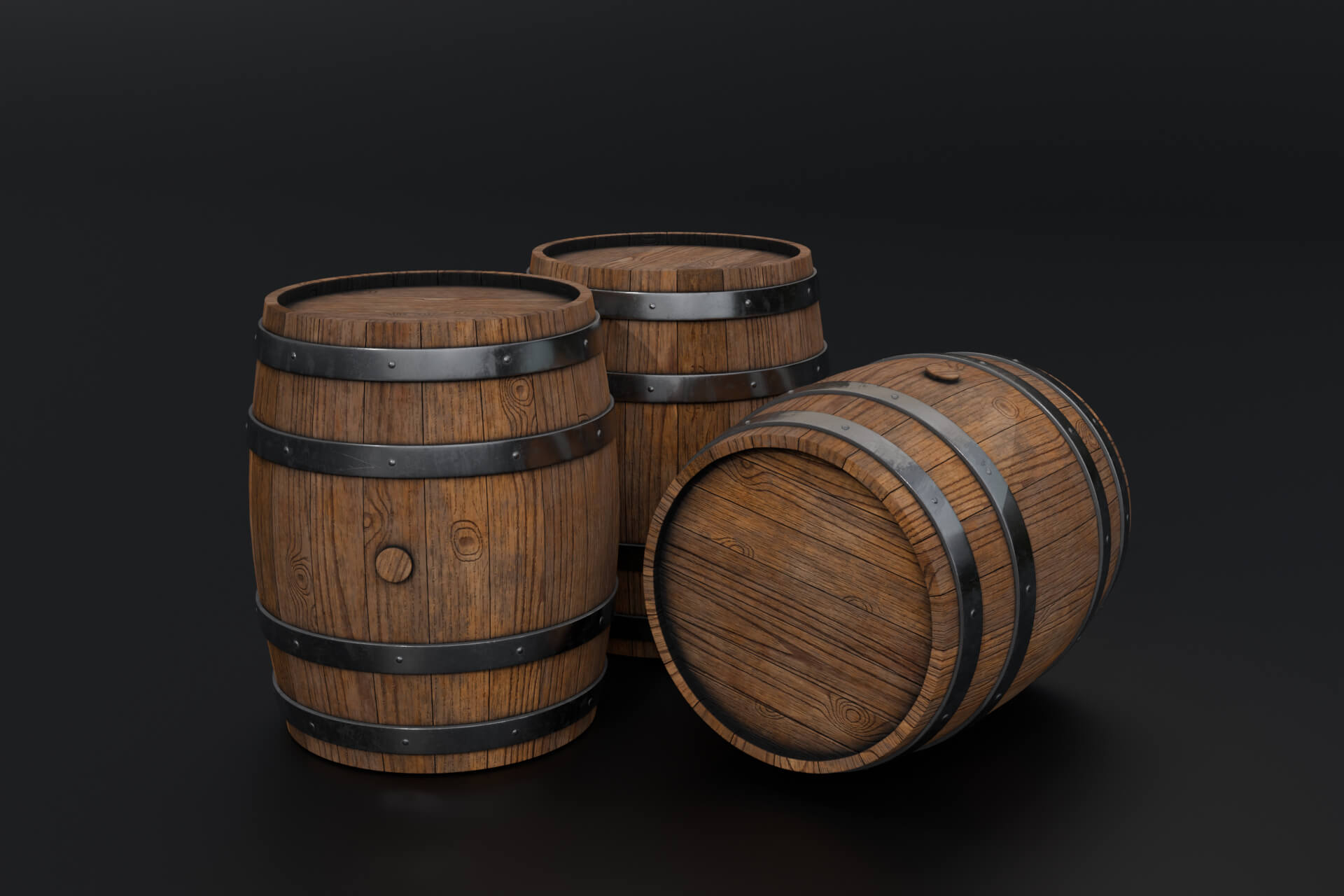 Wooden Barrel - 3D Model by levor
