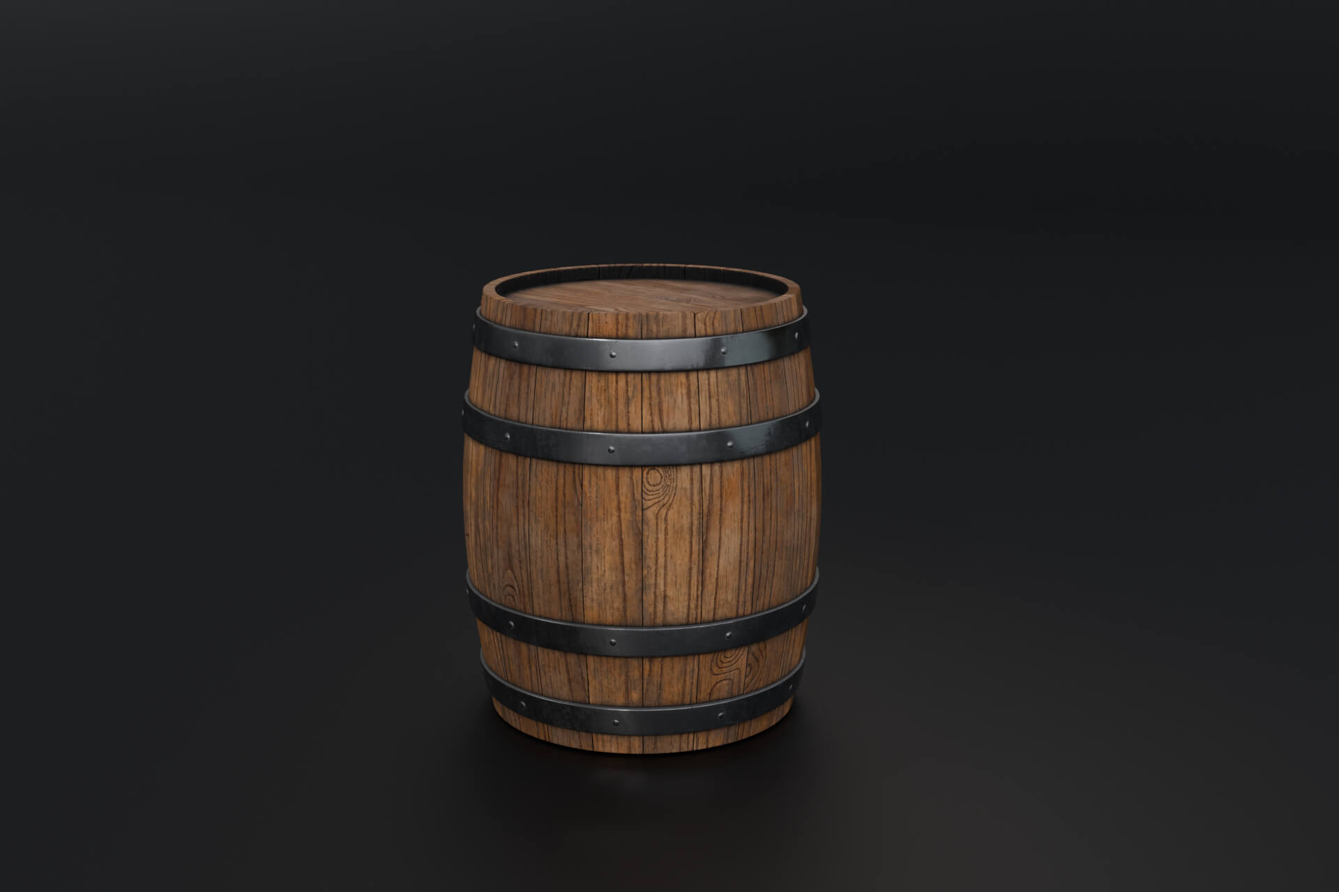 Wooden Barrel - 3D Model by levor