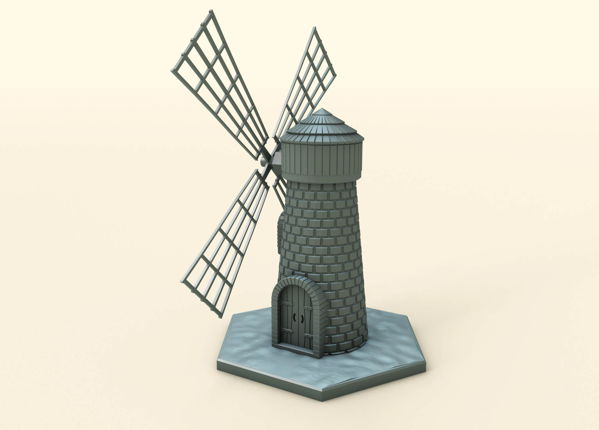 3D Model of a Mill by LexTeh