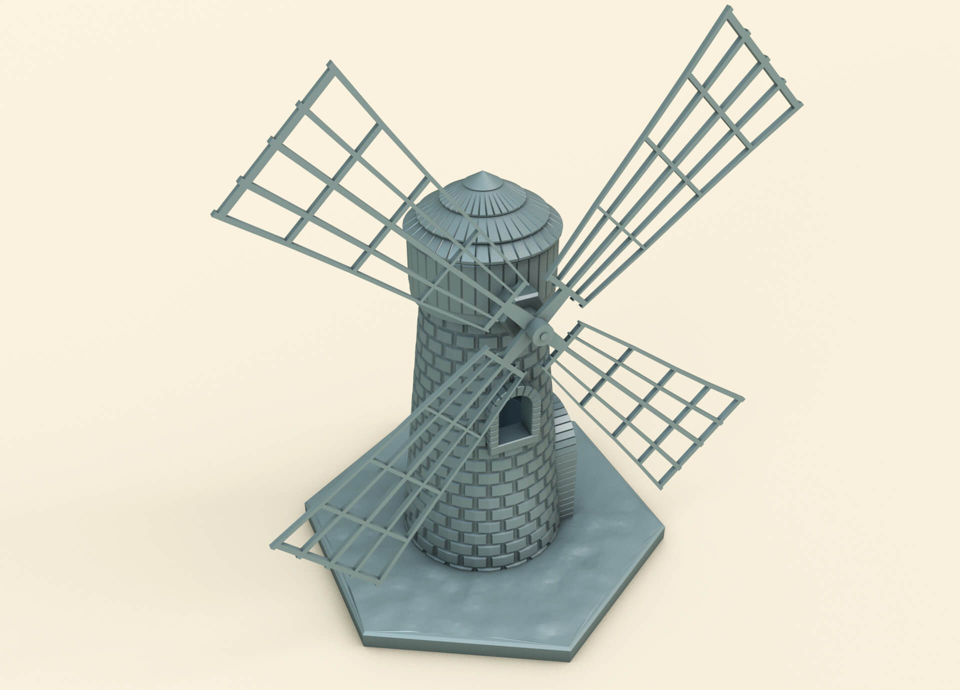 3D Model of a Mill by LexTeh