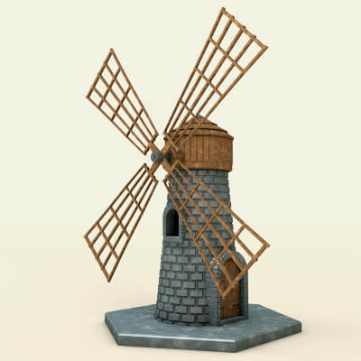 3D Model of a Mill by LexTeh