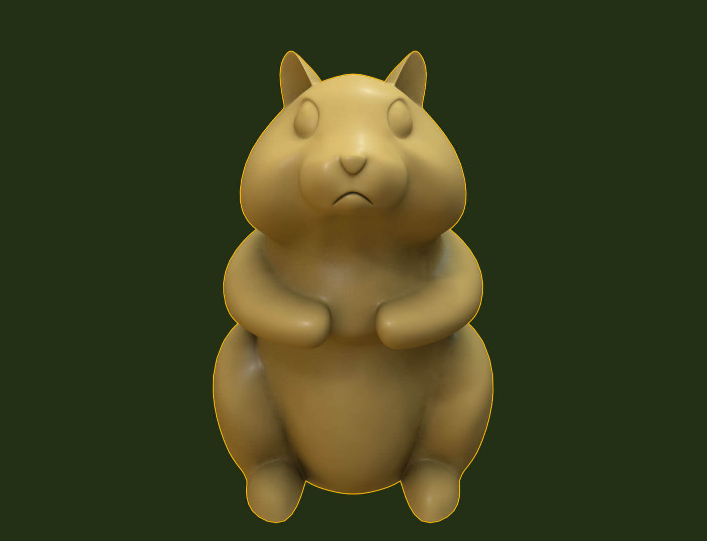 hamster model for 3d printing by LexTeh