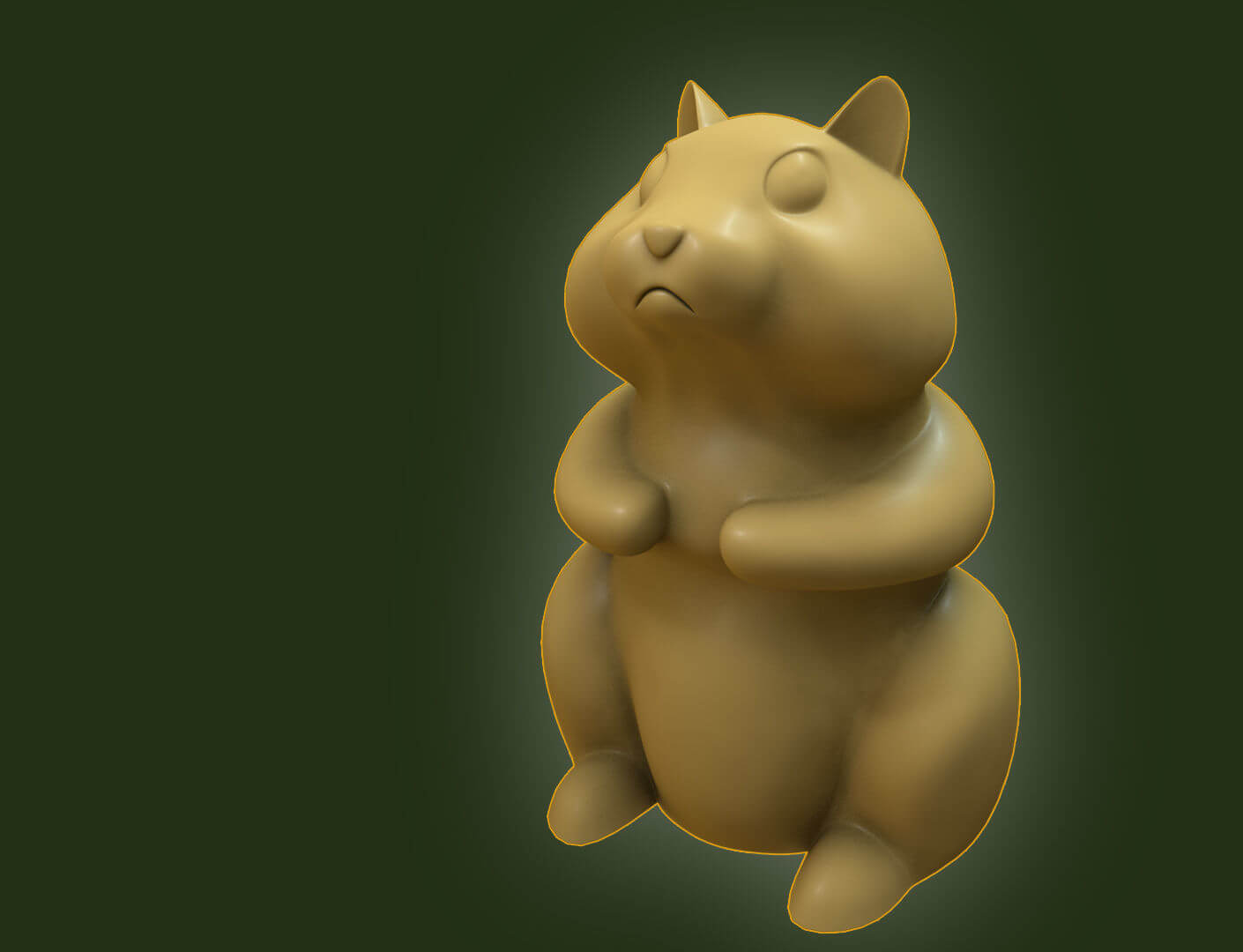 hamster model for 3d printing by LexTeh