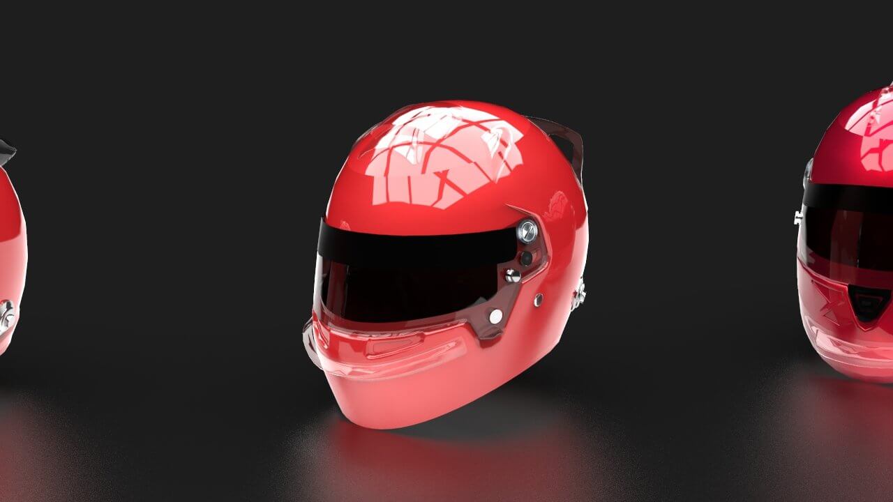 Racing Helmets Pack - 3D Model by LFDesign