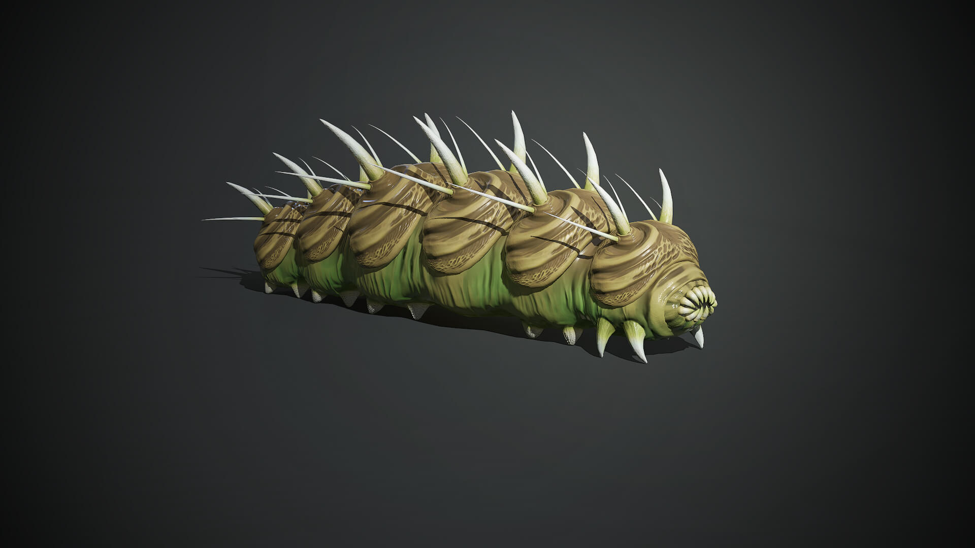 Caterpillar creature - 3D Model by Liana1