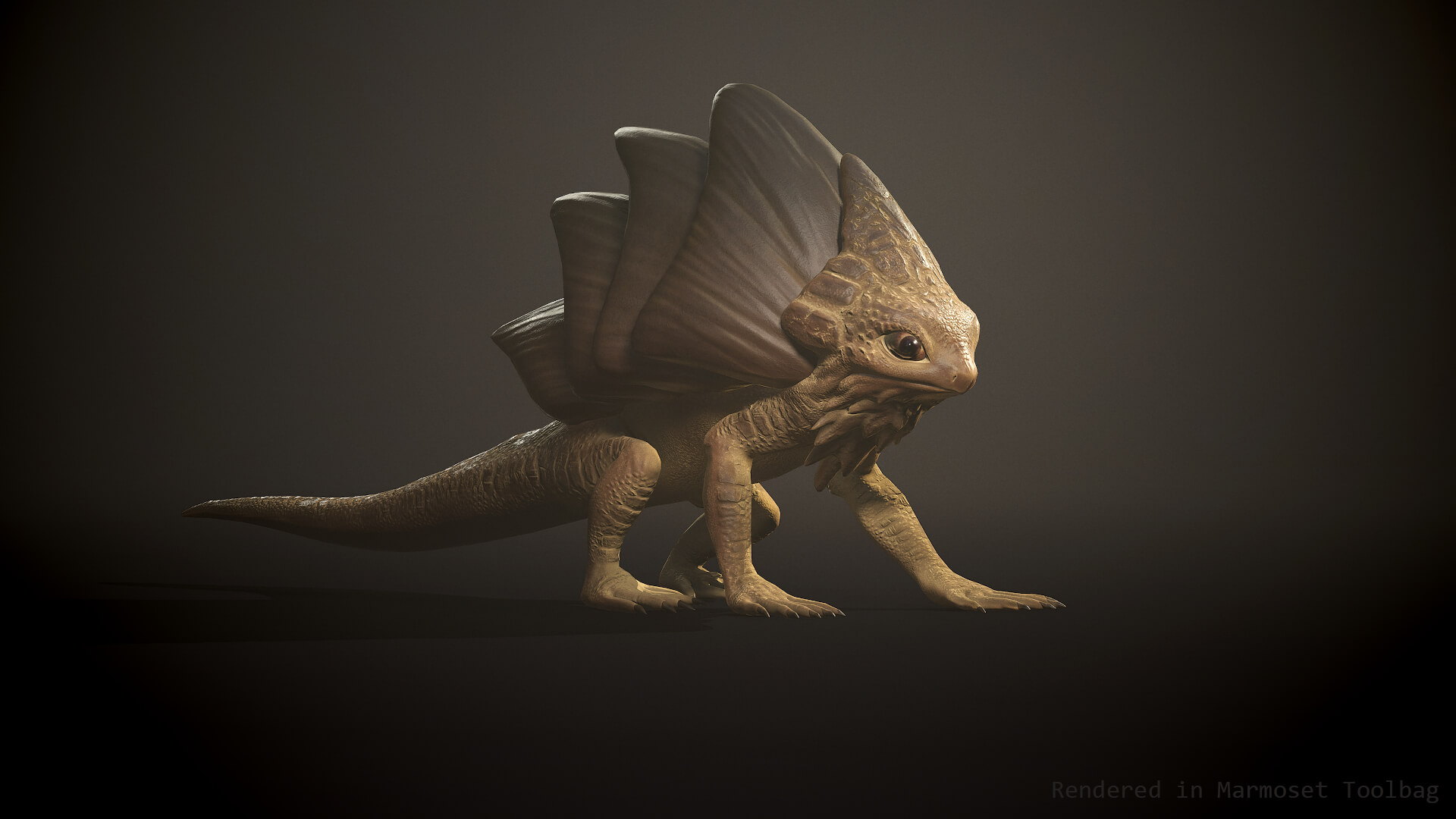 Creature Iguana1 - 3D Model by Liana1